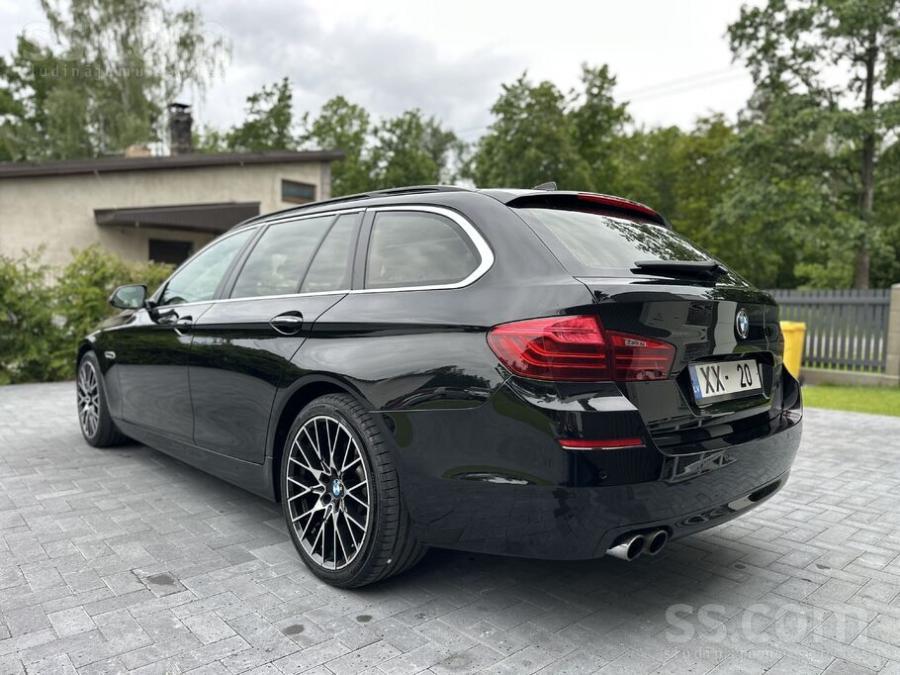 Black BMW 520 2014 in Riga, with an engine capacity of 2.00 L and mileage of 352 thousand km for 10000 €, photo 6 on AUTOMOTO.COM.LV