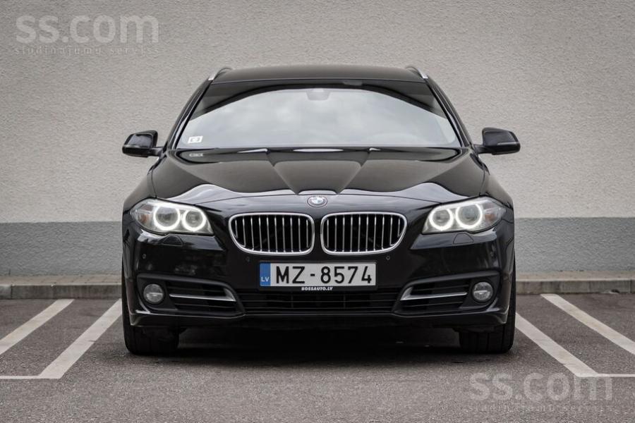 Black BMW 520 2014 in Riga, with an engine capacity of 2.00 L and mileage of 0 thousand km for 10550 €, photo 2 on AUTOMOTO.COM.LV