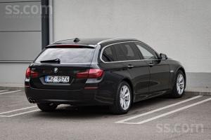 Black BMW 520 2014 in Riga, with an engine capacity of 2.00 L and mileage of 0 thousand km for 10550 €, photo 4 on AUTOMOTO.COM.LV