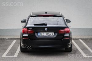 Black BMW 520 2014 in Riga, with an engine capacity of 2.00 L and mileage of 0 thousand km for 10550 €, photo 5 on AUTOMOTO.COM.LV
