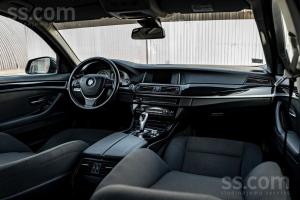 Black BMW 520 2014 in Riga, with an engine capacity of 2.00 L and mileage of 0 thousand km for 10550 €, photo 15 on AUTOMOTO.COM.LV
