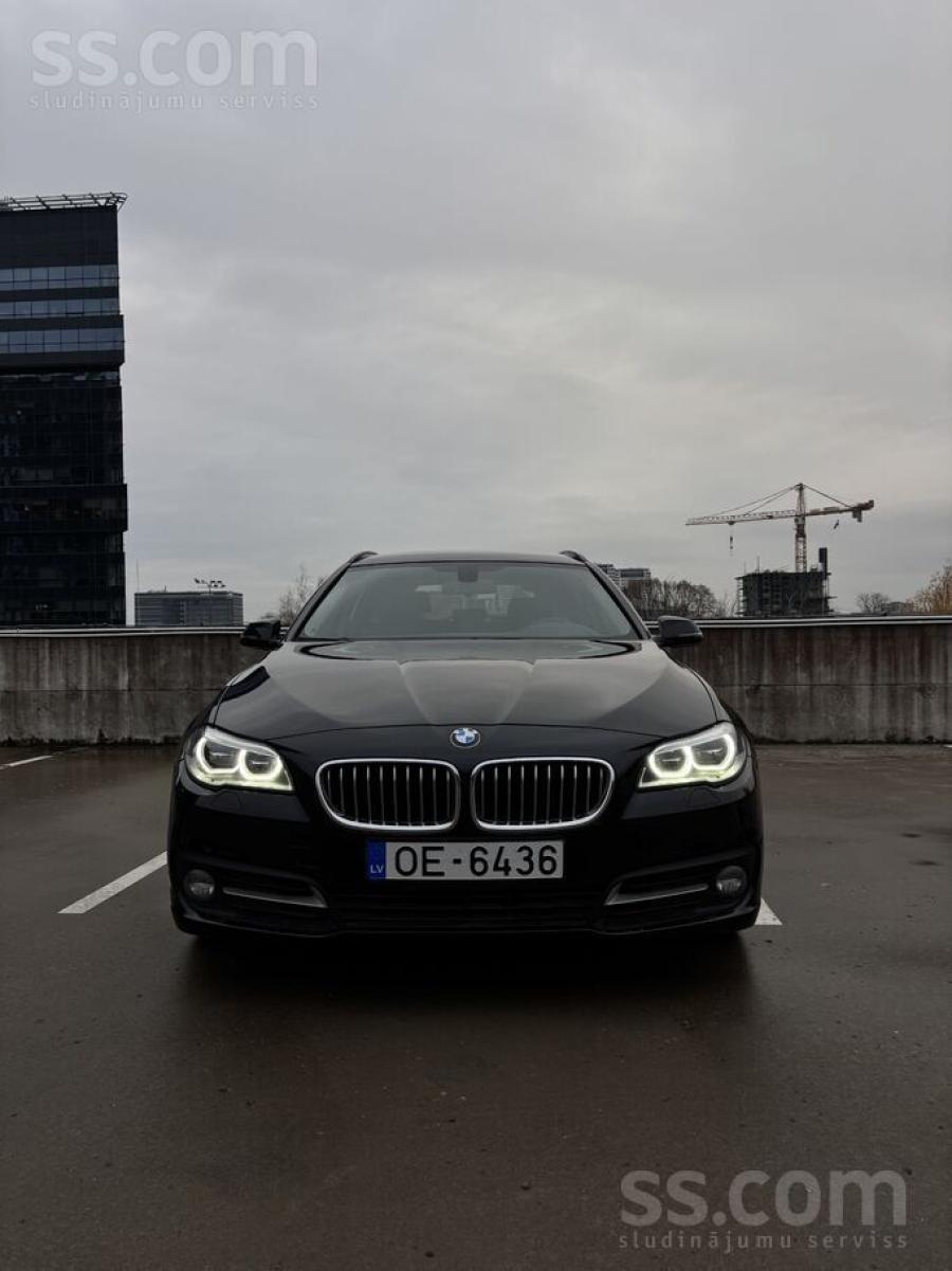 Black BMW 520 2014 in Riga, with an engine capacity of 2.00 L and mileage of 250 thousand km for 11800 €, photo 2 on AUTOMOTO.COM.LV
