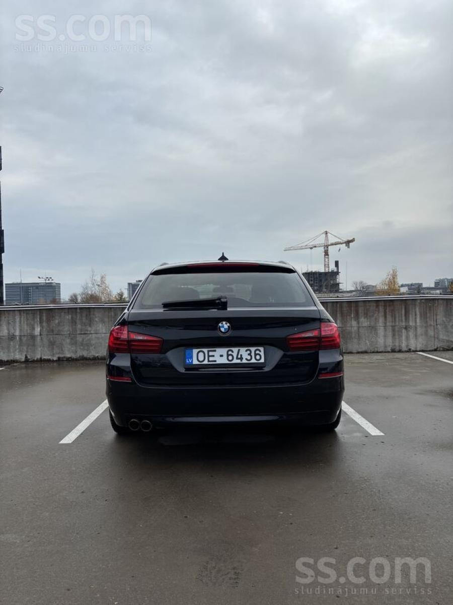 Black BMW 520 2014 in Riga, with an engine capacity of 2.00 L and mileage of 250 thousand km for 11800 €, photo 5 on AUTOMOTO.COM.LV
