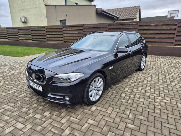Black BMW 520 2014 in Kaunas, with an engine capacity of 2.00 L and mileage of 337 thousand km for 10500 €, photo 1 on AUTOMOTO.COM.LV