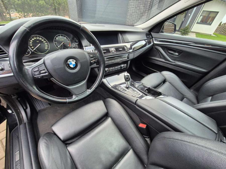 Melns BMW 520 2014 Kauņa, ar dzinēja tilpumu 2.00 L un nobraukumu 337 tūkst. km par 10500 €, foto 9 vietnē AUTOMOTO.COM.LV