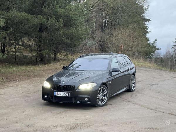Black BMW 520 2014 in Vilnius, with an engine capacity of 2.00 L and mileage of 352 thousand km for 11500 €, photo 1 on AUTOMOTO.COM.LV