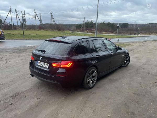 Black BMW 520 2014 in Vilnius, with an engine capacity of 2.00 L and mileage of 352 thousand km for 11500 €, photo 4 on AUTOMOTO.COM.LV