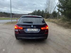 Black BMW 520 2014 in Vilnius, with an engine capacity of 2.00 L and mileage of 352 thousand km for 11500 €, photo 8 on AUTOMOTO.COM.LV