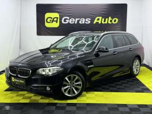 Black BMW 520 2014 in Vilnius, with an engine capacity of 2.00 L and mileage of 324 thousand km for 10650 €, photo  on AUTOMOTO.COM.LV