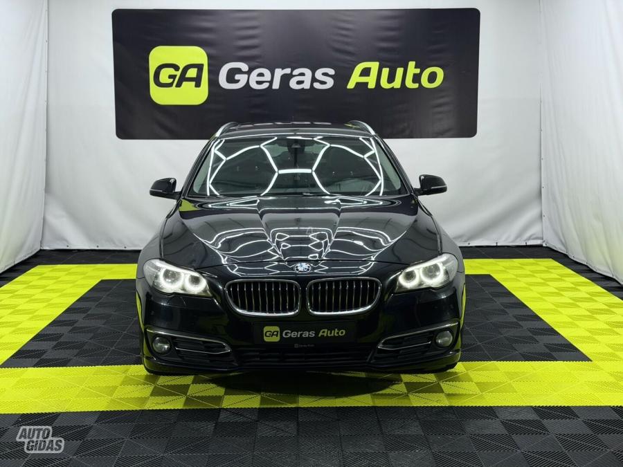Black BMW 520 2014 in Avizieniai, with an engine capacity of 2.00 L and mileage of 324 thousand km for 10650 €, photo 3 on AUTOMOTO.COM.LV