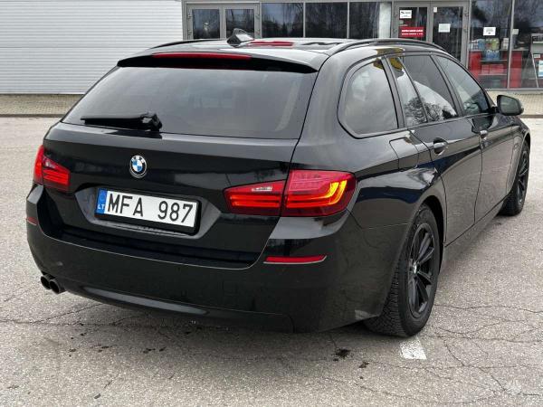 Black BMW 520 2014 in Utena, with an engine capacity of 2.00 L and mileage of 260 thousand km for 9500 €, photo 7 on AUTOMOTO.COM.LV
