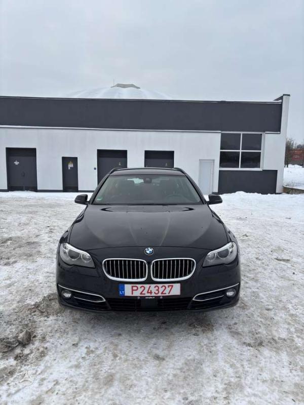 Black BMW 520 2014 in Elektrenai, with an engine capacity of 2.00 L and mileage of 304 thousand km for 9300 €, photo 3 on AUTOMOTO.COM.LV