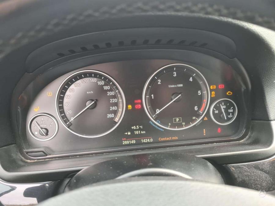 Black BMW 520 2014 in Taurage, with an engine capacity of 2.00 L and mileage of 269 thousand km for 7800 €, photo 7 on AUTOMOTO.COM.LV