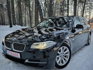 Melns BMW 520 2014 Trakai, ar dzinēja tilpumu 2.00 L un nobraukumu 344 tūkst. km par 6999 €, foto  vietnē AUTOMOTO.COM.LV