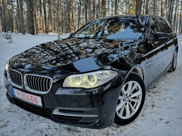 Black BMW 520 2014 in Trakai, with an engine capacity of 2.00 L and mileage of 344 thousand km for 6999 €, photo 2 on AUTOMOTO.COM.LV