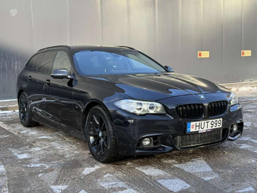 Black BMW 520 2014 in Vilnius, with an engine capacity of 2.00 L and mileage of 254 thousand km for 9950 €, photo 1 on AUTOMOTO.COM.LV
