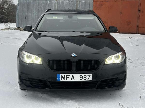 Black BMW 520 2014 in Utena, with an engine capacity of 2.00 L and mileage of 262 thousand km for 9500 €, photo 1 on AUTOMOTO.COM.LV