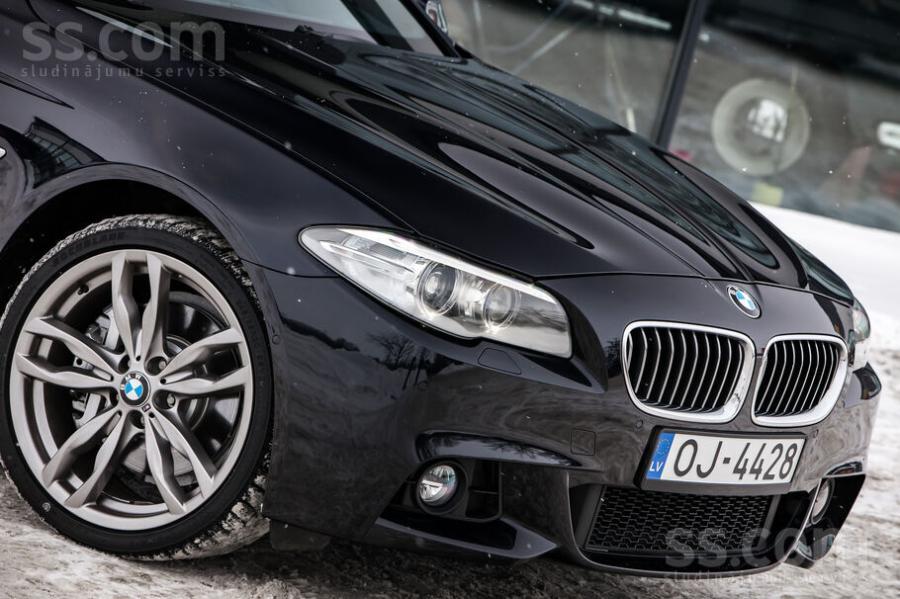 Black BMW 520 2014 in Dobele, with an engine capacity of 2.00 L and mileage of 257 thousand km for 12850 €, photo 2 on AUTOMOTO.COM.LV