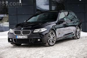 Black BMW 520 2014 in Dobele, with an engine capacity of 2.00 L and mileage of 257 thousand km for 12850 €, photo 3 on AUTOMOTO.COM.LV