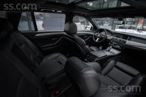 Black BMW 520 2014 in Dobele, with an engine capacity of 2.00 L and mileage of 257 thousand km for 12850 €, photo 15 on AUTOMOTO.COM.LV