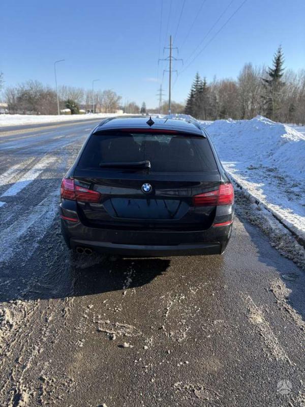 Black BMW 520 2014 in Panevezys, with an engine capacity of 2.00 L and mileage of 235 thousand km for 12000 €, photo 7 on AUTOMOTO.COM.LV