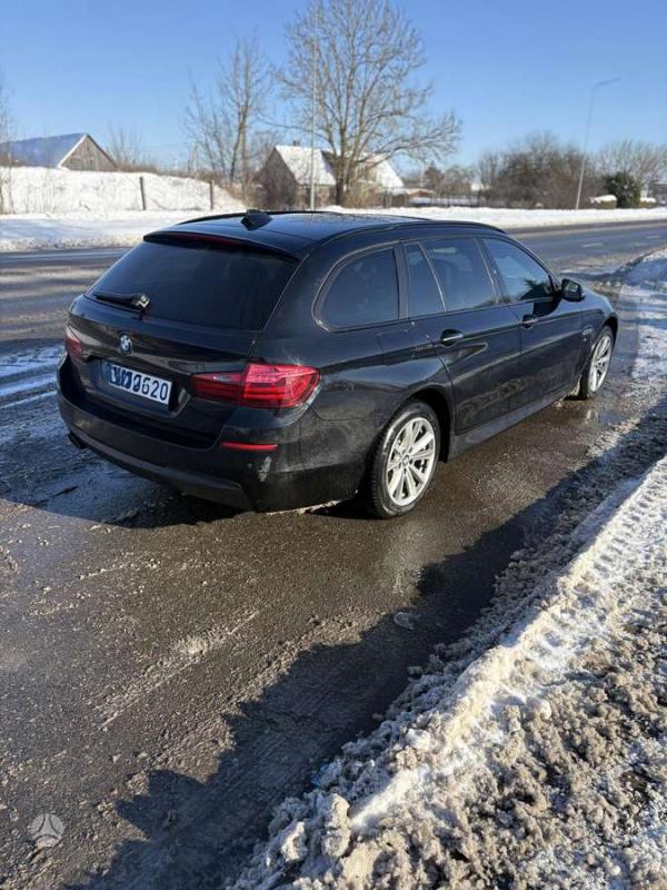 Black BMW 520 2014 in Panevezys, with an engine capacity of 2.00 L and mileage of 235 thousand km for 12000 €, photo 8 on AUTOMOTO.COM.LV