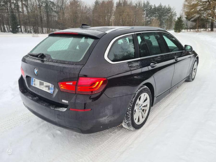 Melns BMW 520 2014 Tauragė, ar dzinēja tilpumu 2.00 L un nobraukumu 269 tūkst. km par 7700 €, foto 5 vietnē AUTOMOTO.COM.LV