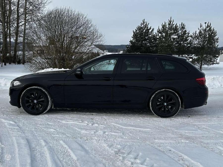 Black BMW 520 2014 in Utena, with an engine capacity of 2.00 L and mileage of 265 thousand km for 9200 €, photo 2 on AUTOMOTO.COM.LV