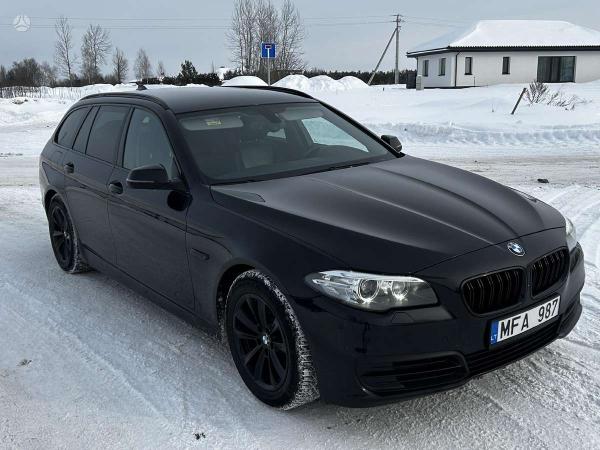 Black BMW 520 2014 in Utena, with an engine capacity of 2.00 L and mileage of 265 thousand km for 9200 €, photo 8 on AUTOMOTO.COM.LV
