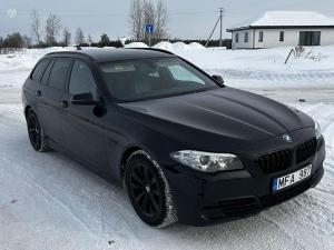 Black BMW 520 2014 in Utena, with an engine capacity of 2.00 L and mileage of 265 thousand km for 9200 €, photo 8 on AUTOMOTO.COM.LV