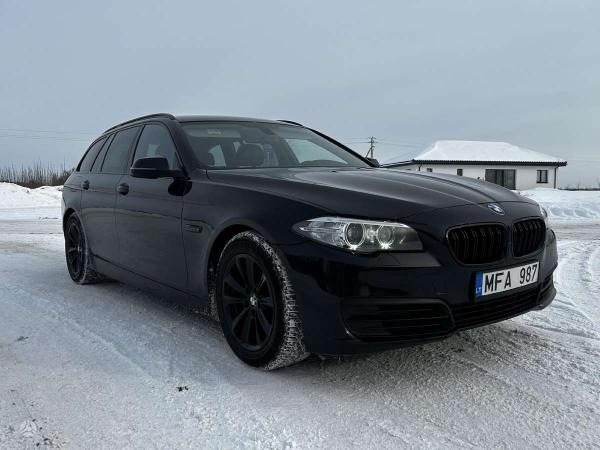 Black BMW 520 2014 in Utena, with an engine capacity of 2.00 L and mileage of 265 thousand km for 9200 €, photo 9 on AUTOMOTO.COM.LV