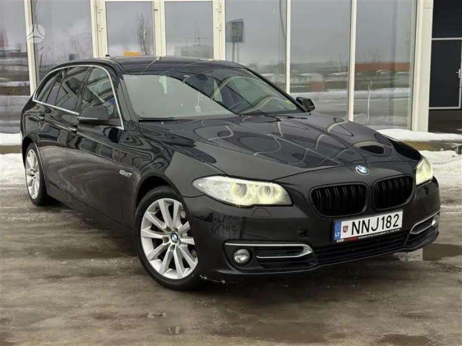 Black BMW 520 2014 in Vilnius, with an engine capacity of 2.00 L and mileage of 276 thousand km for 11000 €, photo 1 on AUTOMOTO.COM.LV