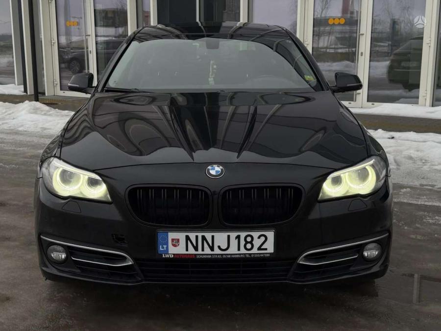 Black BMW 520 2014 in Vilnius, with an engine capacity of 2.00 L and mileage of 276 thousand km for 11000 €, photo 2 on AUTOMOTO.COM.LV