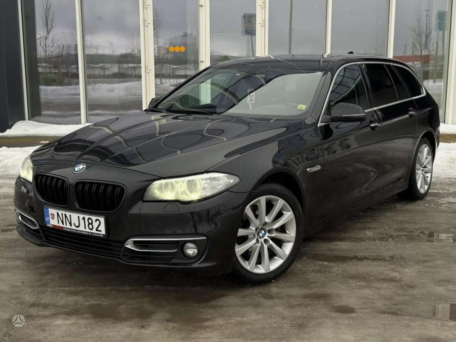 Black BMW 520 2014 in Vilnius, with an engine capacity of 2.00 L and mileage of 276 thousand km for 11000 €, photo 3 on AUTOMOTO.COM.LV