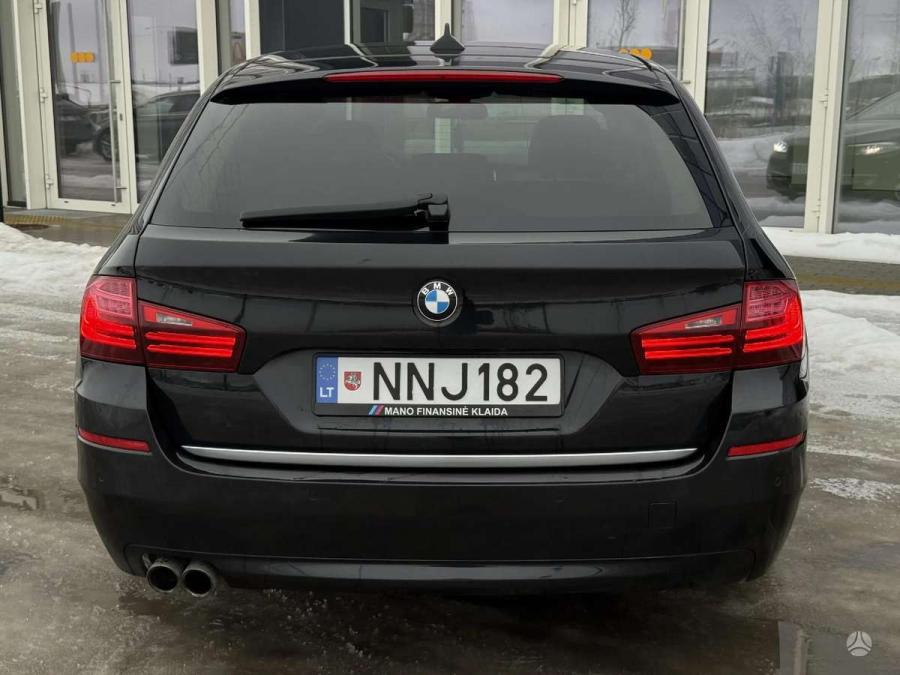 Black BMW 520 2014 in Vilnius, with an engine capacity of 2.00 L and mileage of 276 thousand km for 11000 €, photo 5 on AUTOMOTO.COM.LV