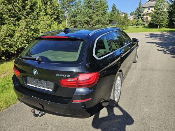 Black BMW 520 2014 in Panevezys, with an engine capacity of 2.00 L and mileage of 237 thousand km for 9000 €, photo 10 on AUTOMOTO.COM.LV