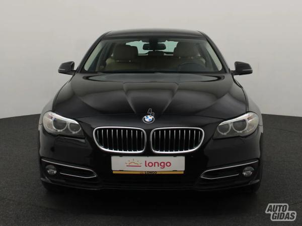 Black BMW 520 2014 in Vilnius, with an engine capacity of 2.00 L and mileage of 234 thousand km for 10699 €, photo 3 on AUTOMOTO.COM.LV