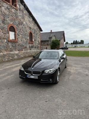 Black BMW 520 2014 in Valmiera, with an engine capacity of 2.00 L and mileage of 219 thousand km for 12300 €, photo  on AUTOMOTO.COM.LV