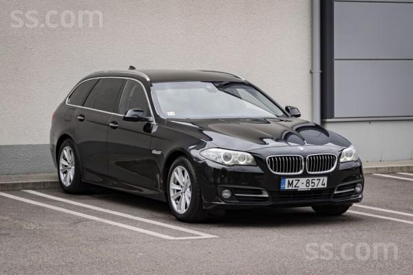 Black BMW 520 2014 in Riga, with an engine capacity of 2.00 L and mileage of 290 thousand km for 9750 €, photo 3 on AUTOMOTO.COM.LV