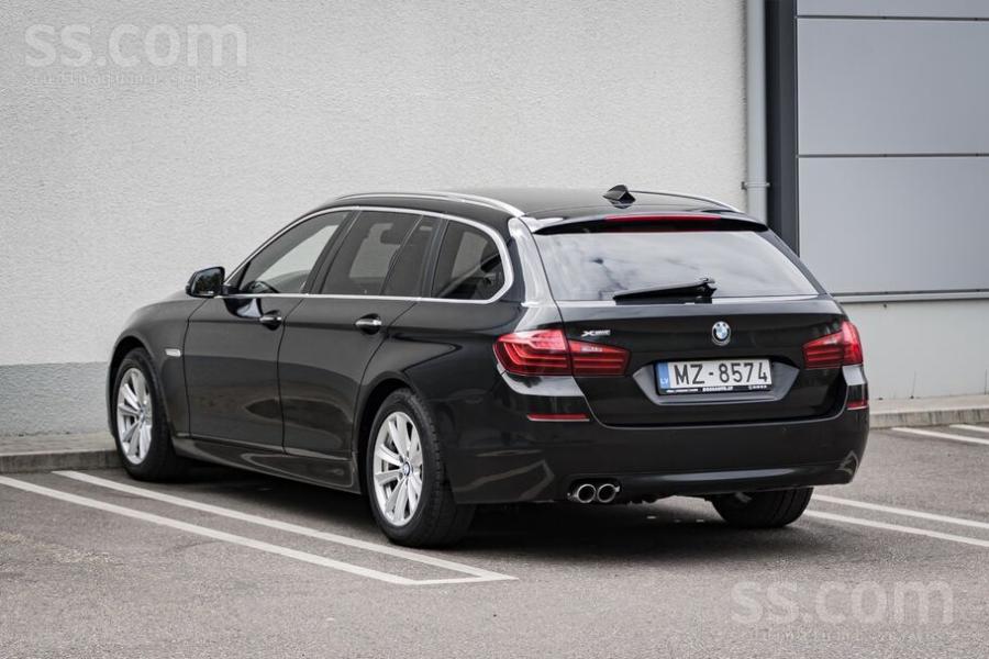 Black BMW 520 2014 in Riga, with an engine capacity of 2.00 L and mileage of 290 thousand km for 9750 €, photo 7 on AUTOMOTO.COM.LV