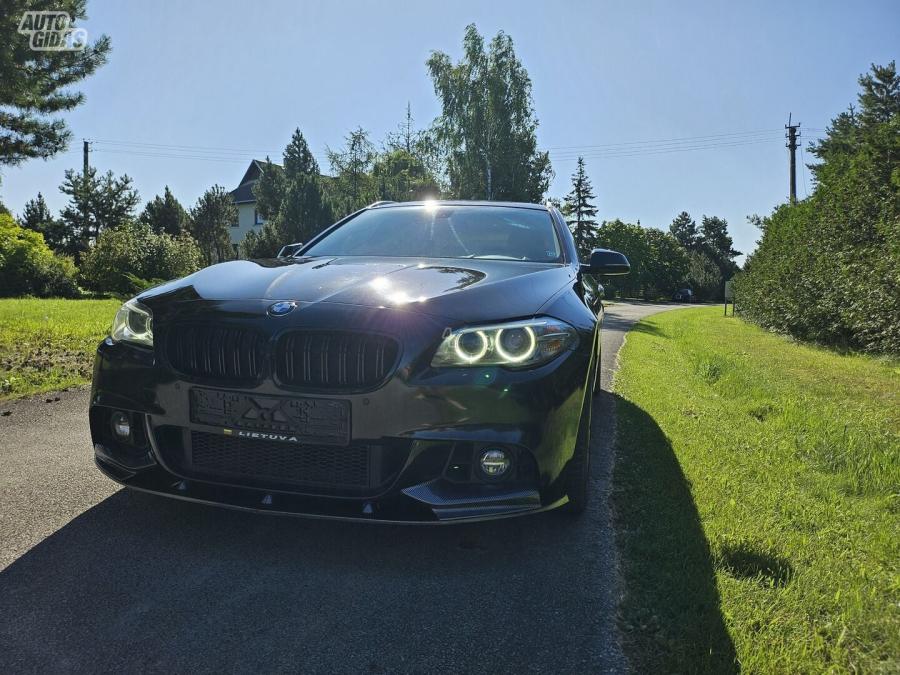 Black BMW 520 2014 in Panevezys, with an engine capacity of 2.00 L and mileage of 237 thousand km for 9200 €, photo 3 on AUTOMOTO.COM.LV