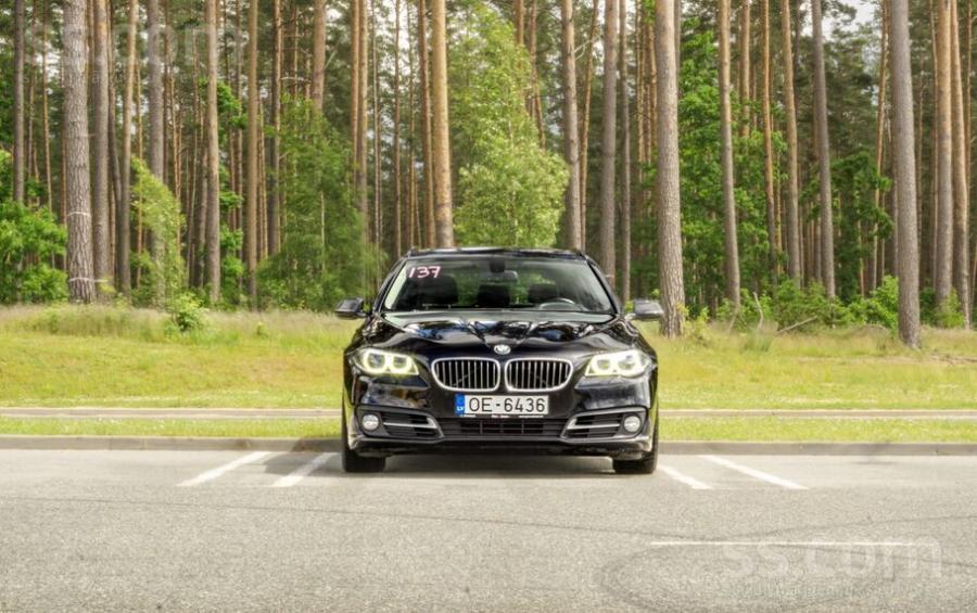 Black BMW 520 2014 in Riga, with an engine capacity of 2.00 L and mileage of 280 thousand km for 11490 €, photo 4 on AUTOMOTO.COM.LV