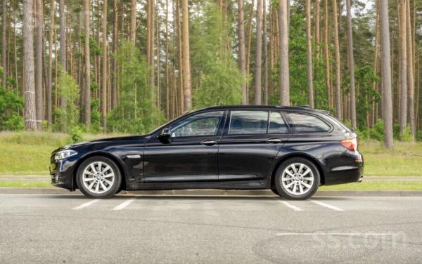 Black BMW 520 2014 in Riga, with an engine capacity of 2.00 L and mileage of 280 thousand km for 11490 €, photo 5 on AUTOMOTO.COM.LV