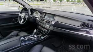 Black BMW 520 2014 in Riga, with an engine capacity of 2.00 L and mileage of 280 thousand km for 11490 €, photo 12 on AUTOMOTO.COM.LV