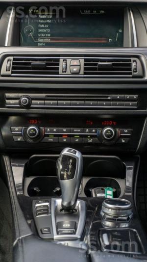 Black BMW 520 2014 in Riga, with an engine capacity of 2.00 L and mileage of 280 thousand km for 11490 €, photo 14 on AUTOMOTO.COM.LV