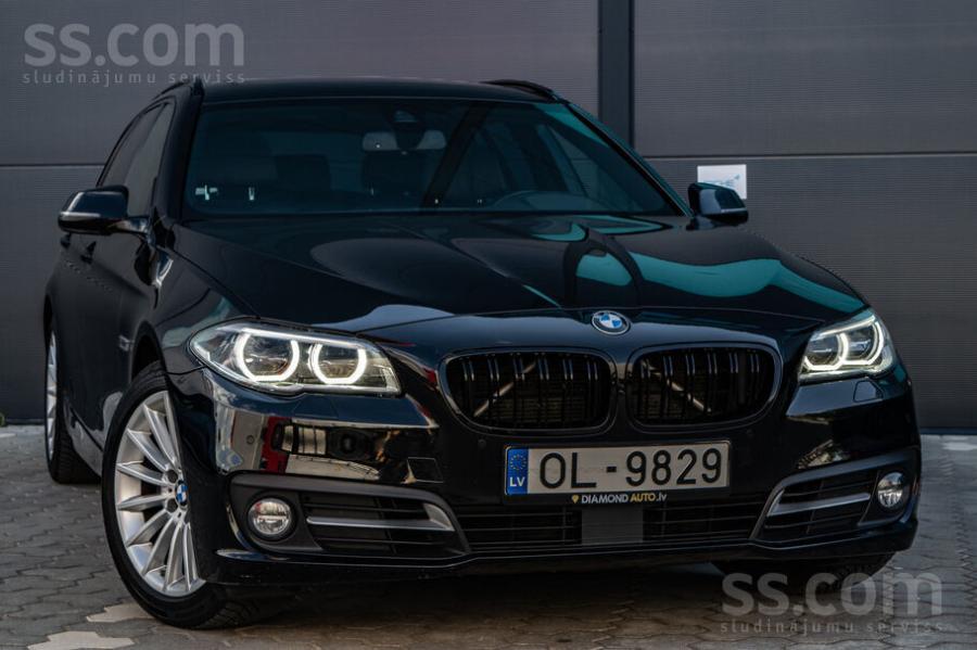 Melns BMW 520 2014 Tukums, ar dzinēja tilpumu 2.00 L un nobraukumu 260 tūkst. km par 13490 €, foto 1 vietnē AUTOMOTO.COM.LV