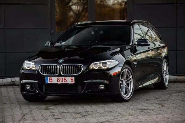 Black BMW 520 2014 in Jelgava, with an engine capacity of 2.00 L and mileage of 225 thousand km for 13950 €, photo 1 on AUTOMOTO.COM.LV