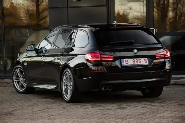 Black BMW 520 2014 in Jelgava, with an engine capacity of 2.00 L and mileage of 225 thousand km for 13950 €, photo 9 on AUTOMOTO.COM.LV