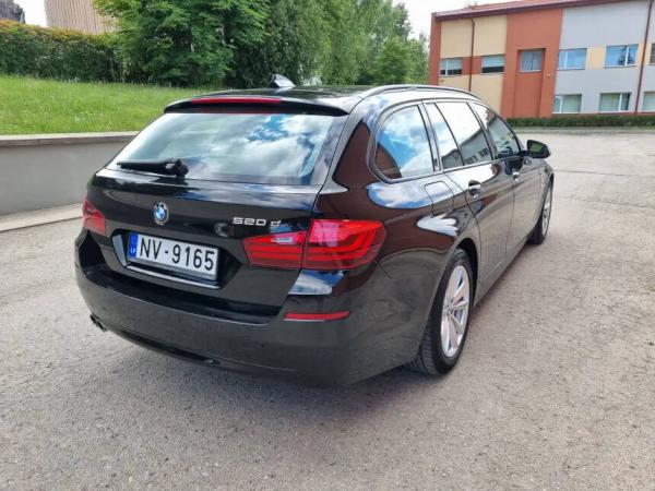 Black BMW 520 2014 in Jekabpils, with an engine capacity of 2.00 L and mileage of 215 thousand km for 11650 €, photo 6 on AUTOMOTO.COM.LV
