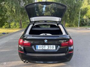 Black BMW 520 2014 in Siauliai, with an engine capacity of 2.00 L and mileage of 265 thousand km for 8400 €, photo 23 on AUTOMOTO.COM.LV